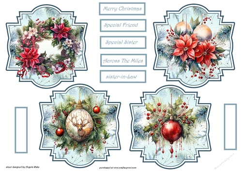 Christmas decorations toppers - CUP1251888_8 | Craftsuprint