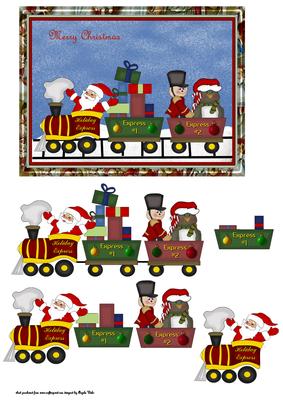 Holiday Express with Santa - CUP153565_8 | Craftsuprint