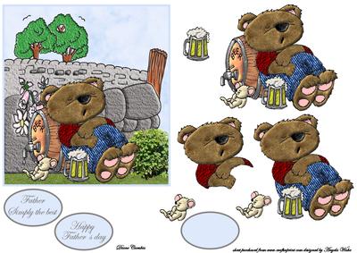 Beer Bear Ted - CUP321673_8 | Craftsuprint