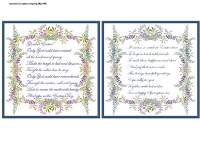 Easter Card Fronts with Verse - CUP530073_8 | Craftsuprint