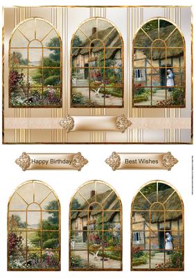 Country Garden Window View and And Toppers - CUP550162_8 | Craftsuprint
