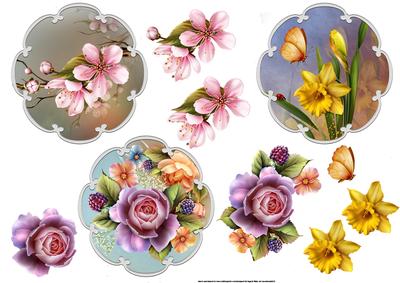 Floral Toppers with Decoupage - CUP660669_8 | Craftsuprint
