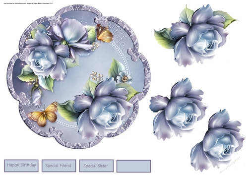 Blue mist rose - CUP782117_8 | Craftsuprint