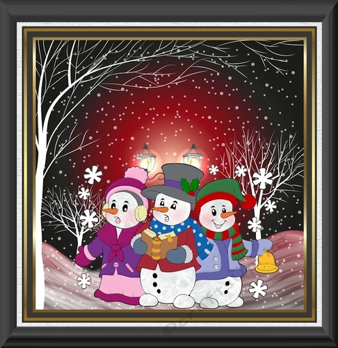 snowmen carolers - CUP917937_8 | Craftsuprint