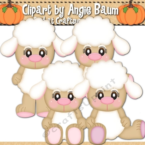 Easter Sheep Clipart Graphics - CUP768447_1141 | Craftsuprint