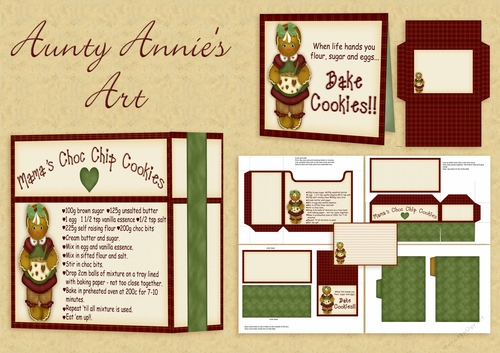 Recipe Box - Gingerbread Mama - CUP1066955_72611 | Craftsuprint