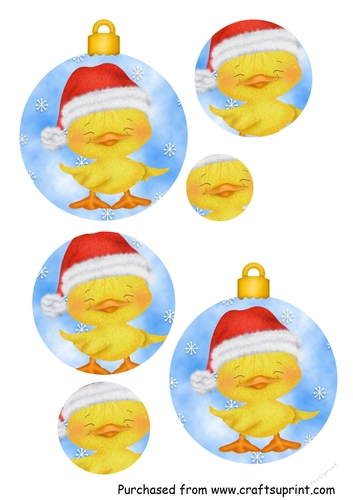Pyramage Christmas Bauble - Duck - CUP733297_72611 | Craftsuprint