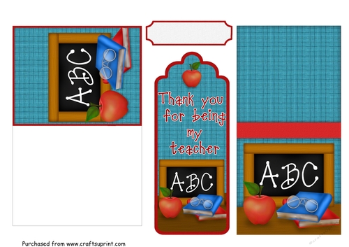 Teacher Gift Pack - Teacher - abc - CUP736994_72611 | Craftsuprint