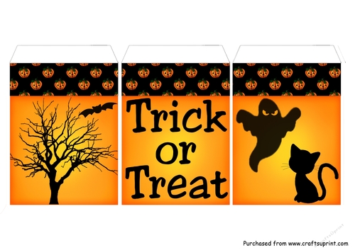 Bunting - 3 Flags - Halloween - Trick or Treat - CUP741618_72611 ...