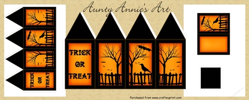 Lantern Shaped Gift Box - Halloween 1 - CUP899846_72611 | Craftsuprint