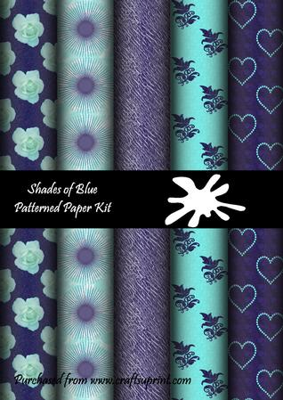 Blue Patterned Paper Kit - CUP112485_544 | Craftsuprint