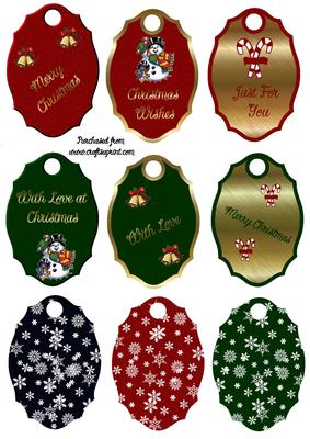 Christmas Toppers/gift Tags - CUP144111_544 | Craftsuprint