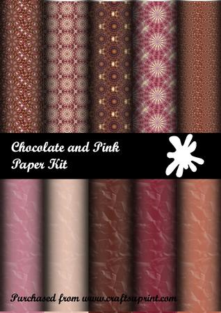Chocolate and Pink Paper Kit - CUP352241_544 | Craftsuprint