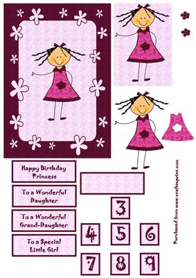 Groovy Girl Birthday - CUP77177_544 | Craftsuprint