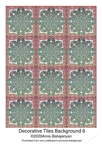 Decorative Tiles Background 6 - CUP1072828_96 | Craftsuprint