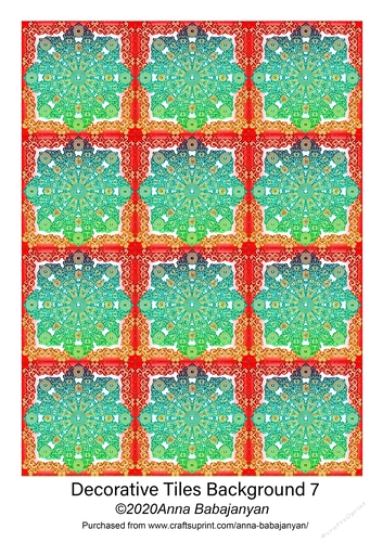 Decorative Tiles Background 7 - CUP1072830_96 | Craftsuprint