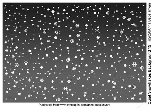 Quiet Snowflakes Background 15 - CUP1080326_96 | Craftsuprint