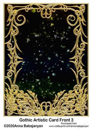 Gothic Artistic Card Front 3 - CUP1088255_96 | Craftsuprint