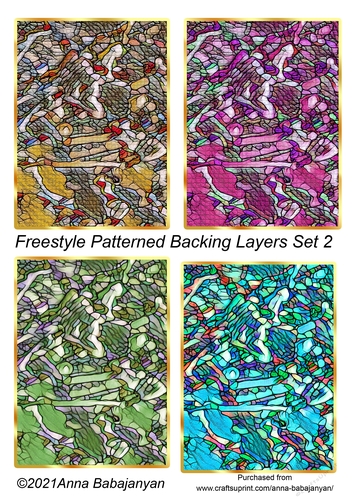 Freestyle Patterned Backing Layers Set 2 - CUP1129511_96 | Craftsuprint