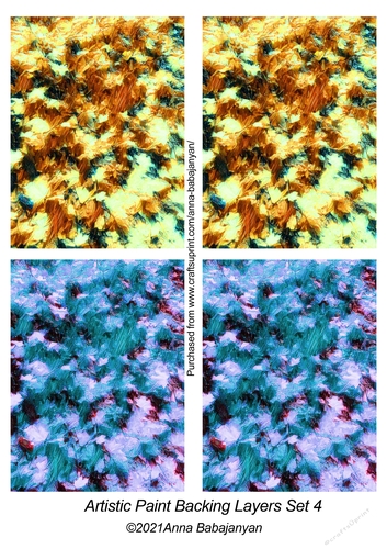 Artistic Paint Backing Layers Set 4 - CUP1132897_96 | Craftsuprint