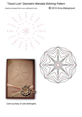Good Luck Geometric Mandala Stitching Pattern - CUP118605_96 | Craftsuprint