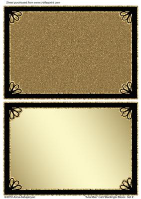 Adorable Card Backings / Bases Set 9 - CUP120518_96 | Craftsuprint