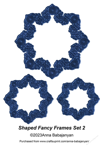 Shaped Fancy Frames Set 2 - CUP1210532_96 | Craftsuprint