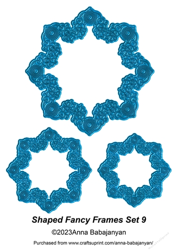 Shaped Fancy Frames Set 9 - CUP1210539_96 | Craftsuprint