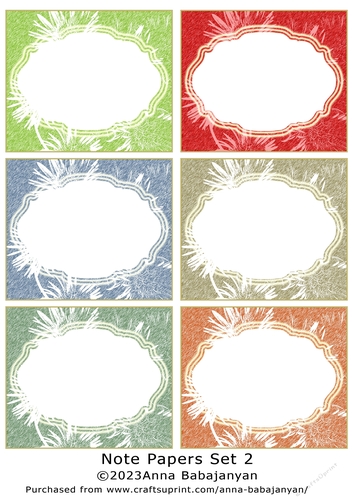 Note Papers Set 2 - CUP1219056_96 | Craftsuprint