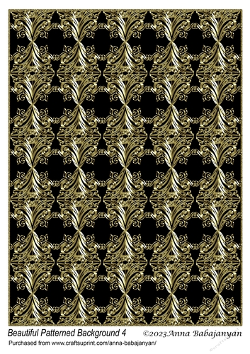 Beautiful Patterned Background 4 - CUP1246002_96 | Craftsuprint