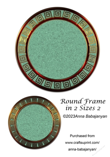 Round Frame in 2 Sizes 2 - CUP1252779_96 | Craftsuprint