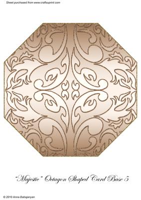 Majestic Octagon Shaped Card Base 5 - CUP157109_96 | Craftsuprint