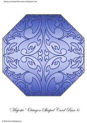 Majestic Octagon Shaped Card Base 6 - CUP157112_96 | Craftsuprint