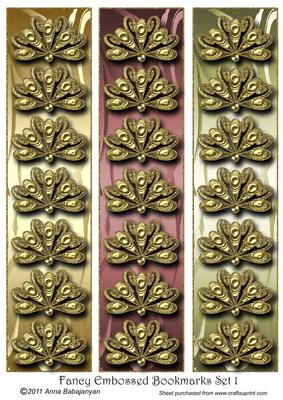Fancy Embossed Bookmarks Set 1 - CUP175285_96 | Craftsuprint