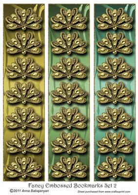 Fancy Embossed Bookmarks Set 2 - CUP175291_96 | Craftsuprint