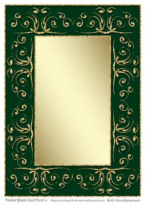 Frame / Blank Card Front 4 - CUP215044_96 | Craftsuprint