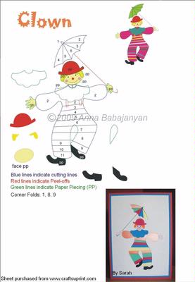 Clown - CUP25043_96 | Craftsuprint