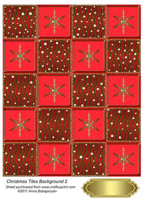 Christmas Tiles Background 2 - CUP251572_96 | Craftsuprint