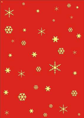 Snowflakes Sheet Red - CUP26813_96 | Craftsuprint