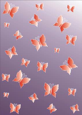 Butterflies on Storm-blue - CUP27130_96 | Craftsuprint