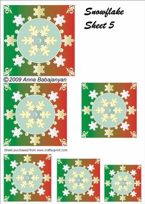 Snowflake Sheet 5 - CUP27855_96 | Craftsuprint