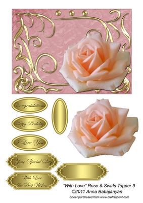 With Love Rose & Swirls Topper 9 - CUP283362_96 | Craftsuprint