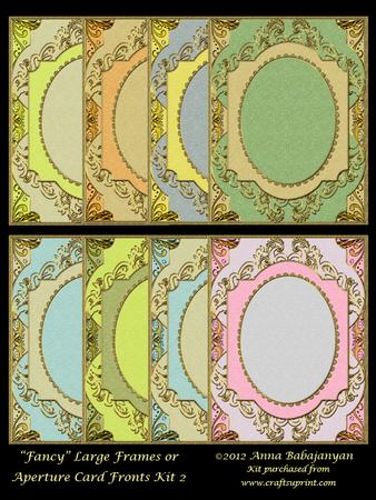 Fancy Large Frames or Aperture Card Fronts Kit 2 - CUP330015_96 ...