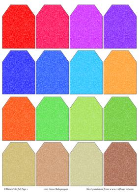 Blank Colorful Tags 1 - CUP332253_96 | Craftsuprint
