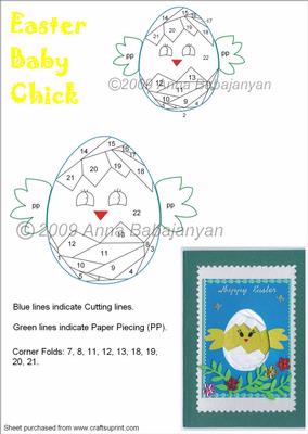Easter Baby Chick - CUP34206_96 | Craftsuprint