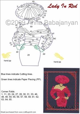 Lady in Red - CUP34980_96 | Craftsuprint