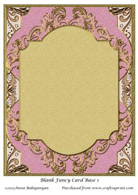 Blank Fancy Card Base 1 - CUP397474_96 | Craftsuprint