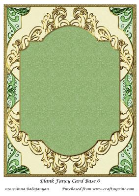 Blank Fancy Card Base 6 - CUP397486_96 | Craftsuprint