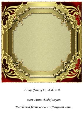 Large Fancy Card Base 8 - CUP449469_96 | Craftsuprint