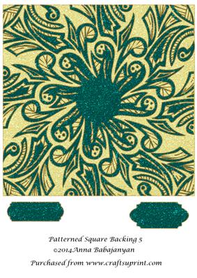 Patterned Square Backing 5 - CUP518611_96 | Craftsuprint